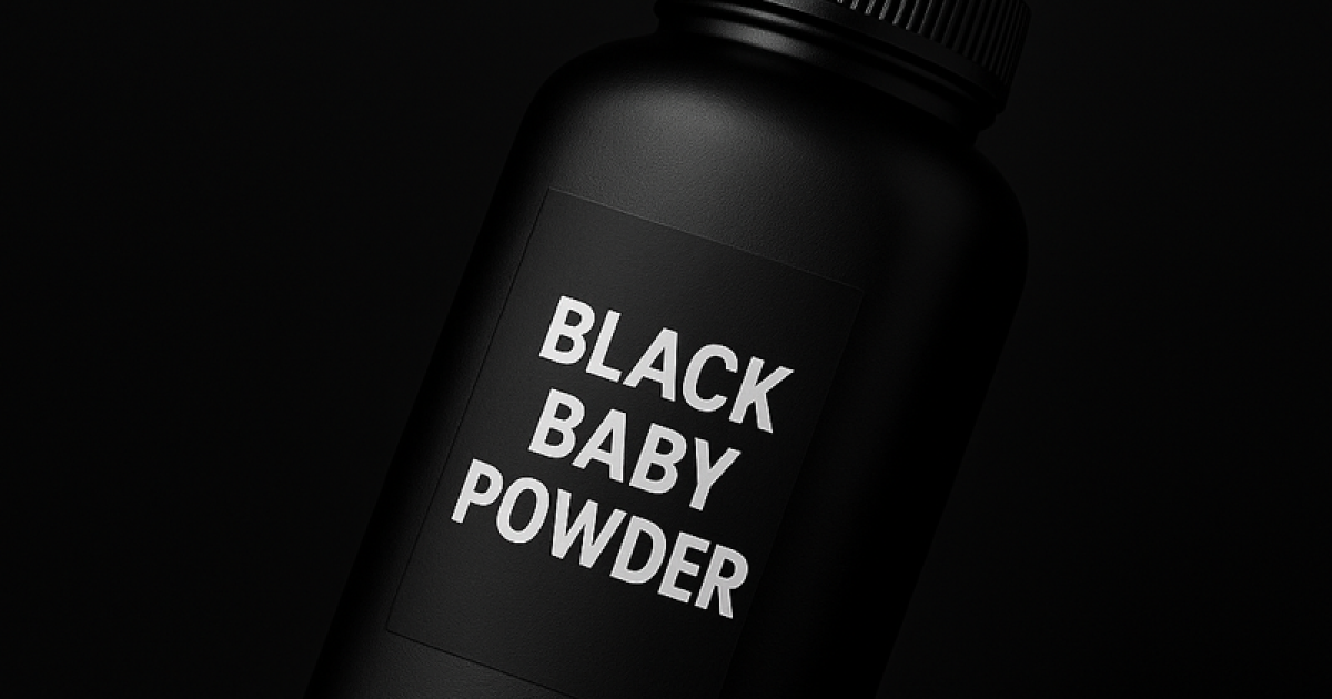 Black Baby Powder - The World's First Black Talcum Powder